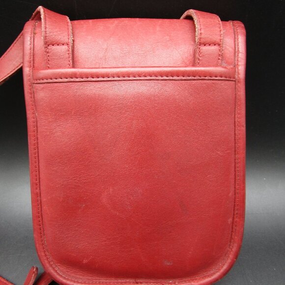 Coach | Bags | Vintage Coach Scooter Sidepack Swing Bag Red Leather ...